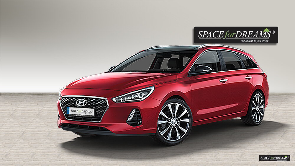 Sleeping in the car Hyundai i30 Combi III.