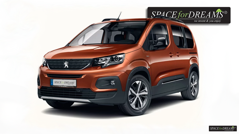 Memory foam car mattress - SPACEBED® for Peugeot Rifter | space4dreams.com