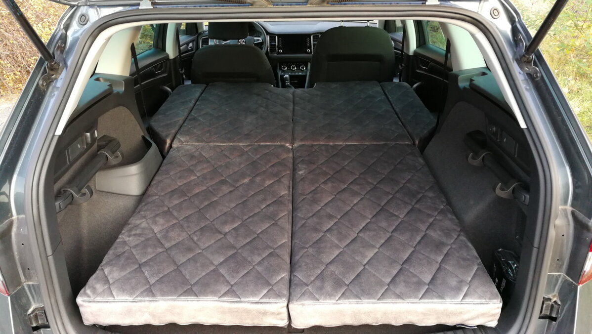 Car camping foam mattress - SPACEBED® for Skoda Kodiaq | space4dreams.com
