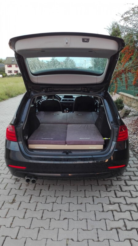 Trunk foam mattress - SPACEBED® for BMW 3 Touring | space4dreams.com