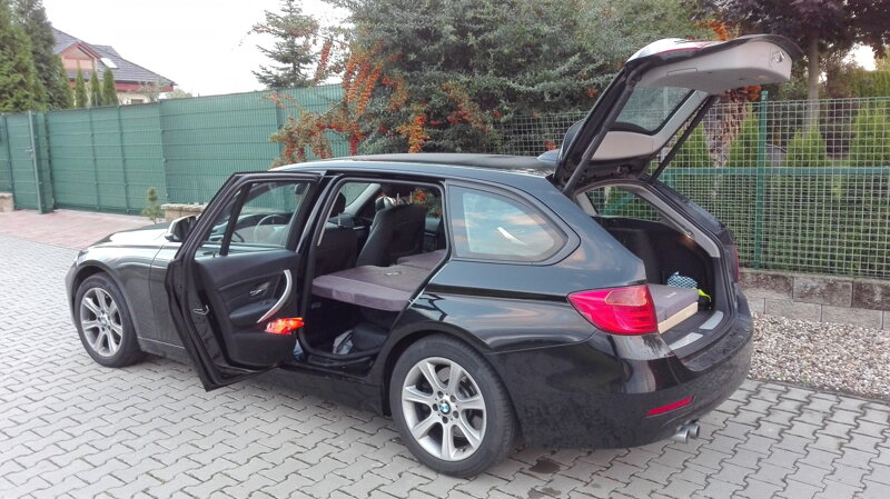 Trunk foam mattress - SPACEBED® for BMW 3 Touring | space4dreams.com